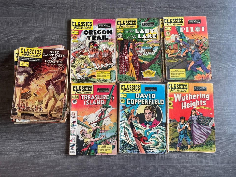Classic Illustrated Comics Lot - 27 Book Lot - Lower Grade Lot | eBay
