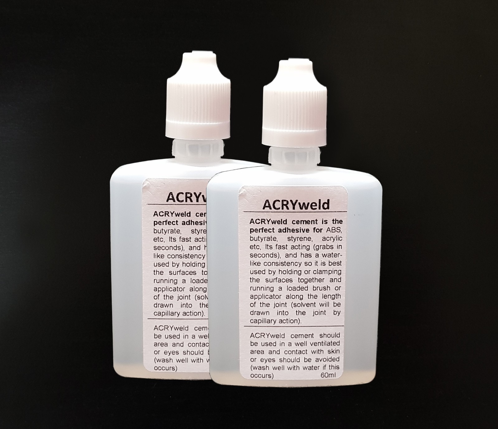 ACRYWeld - Cement Glue ABS Stryrene Acrylic Perspex - 60/120 ml | eBay UK