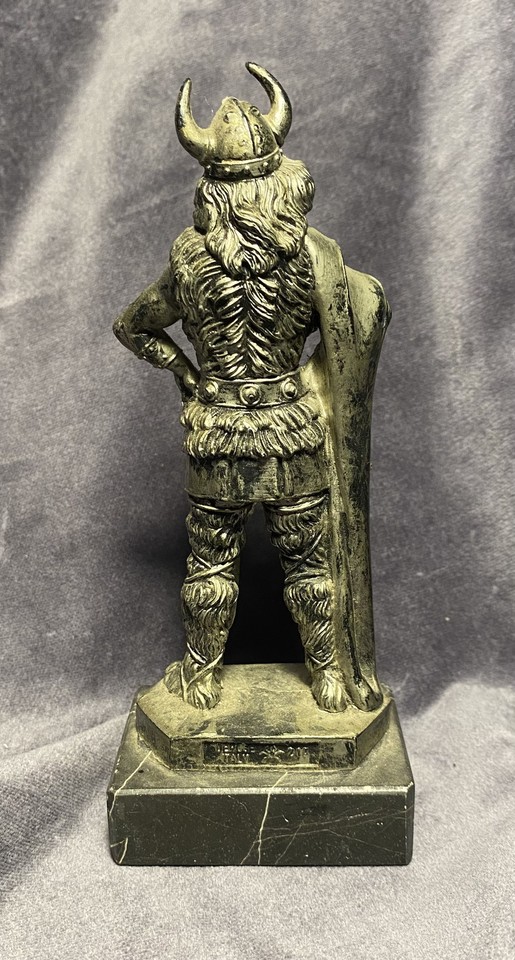 Harald Fairhair Viking statue with marble base vintage, Norse ...
