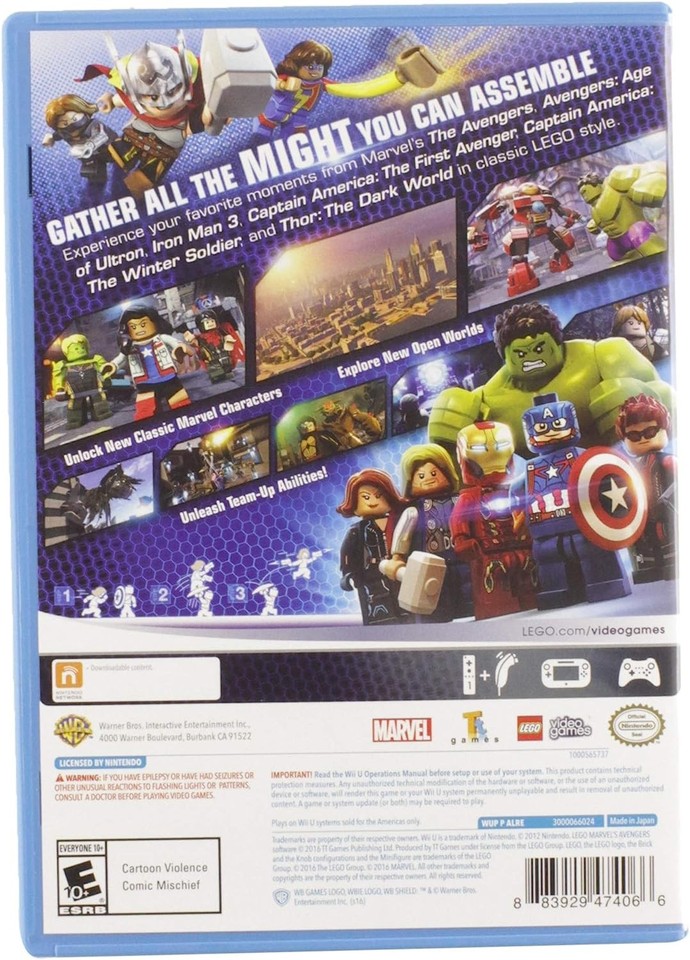 LEGO Marvel Avengers for Nintendo Wii U Nintendo Wii U Standard ...