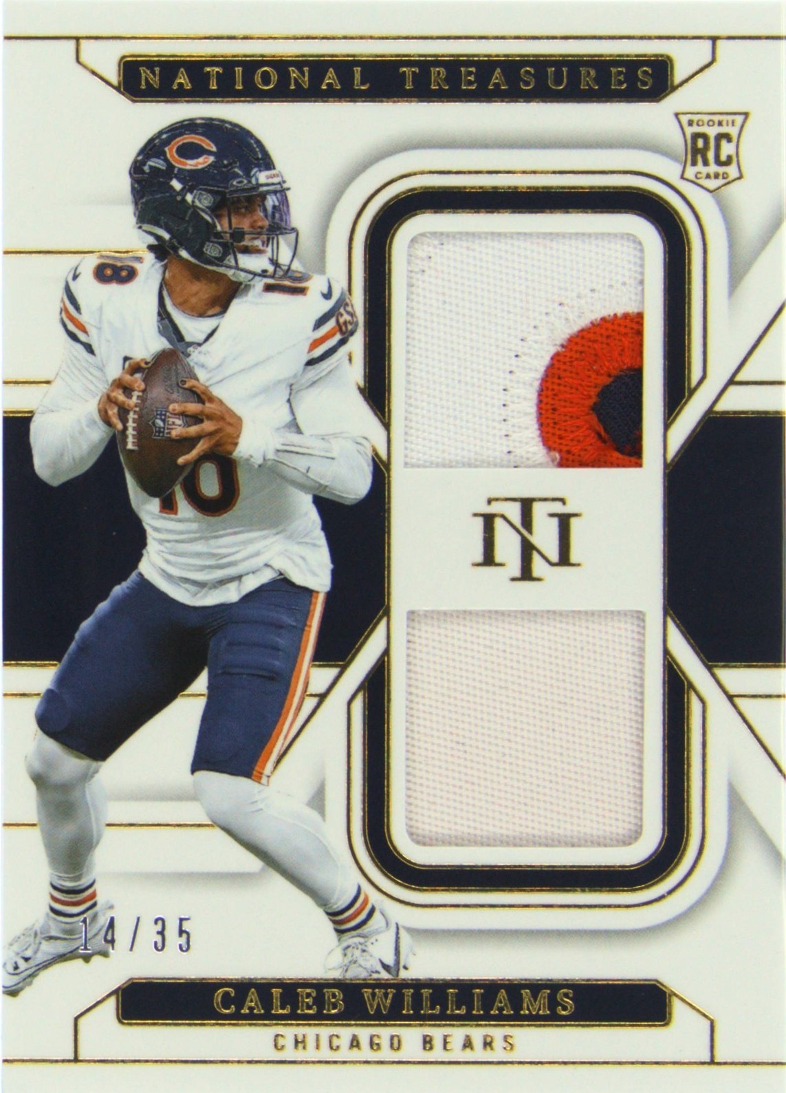 2024 Panini National Treasures - Rookie Dual Materials Caleb Williams # ...