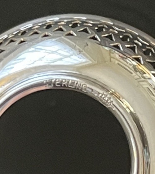 Rare Set 12 Antique Webster Sterling Silver Cobalt Open Salt Cellars ...