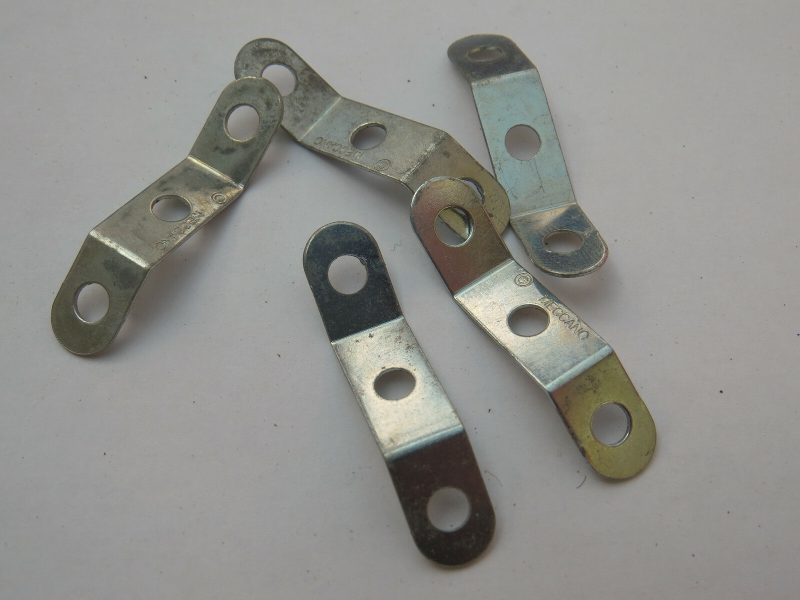 Meccano Assorted Narrow Brackets, Double Angle Brackets etc. Zinc ...