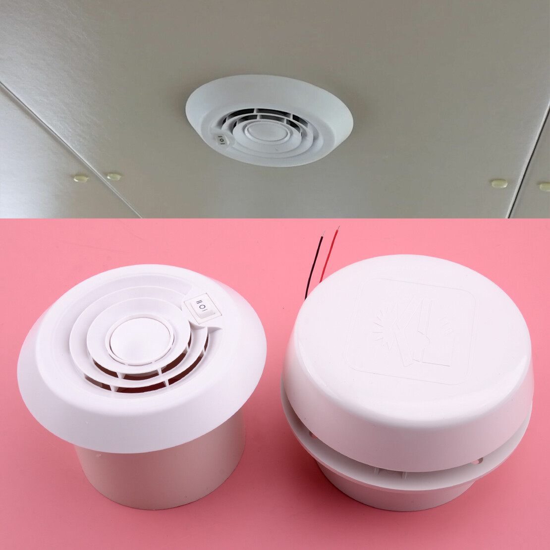 Ceiling Fan Travel Trailer 2nd RV 12V DC Ceiling Fan Install