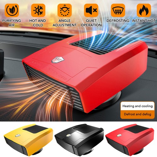 Portable 360 Rotating Car Heater 12V Electric Cooling Heating Fan ...