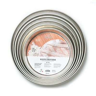 DECORA 0060824 Ruoto per Pastiera, Bagna Stagnata, Argento, 24 cm (l3x ...