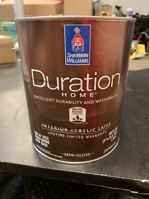 Sherwin Williams Duration Interior Latex - Semi Gloss A98 W 1253, 118 ...