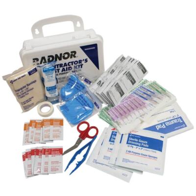 Comprehensive First Aid Kit with Gloves, Bandages, Ointments & Guide | eBay