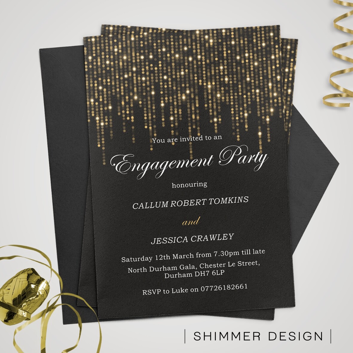 Sample Engagement Party Invites