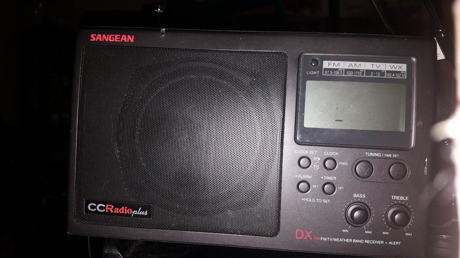 Radio SANGEAN CC Radio Plus DX AMFMTV/Weather Band Screen Dark radio ...