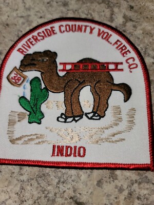 Indio California Riverside County Volunteer Fire Department Patch | eBay