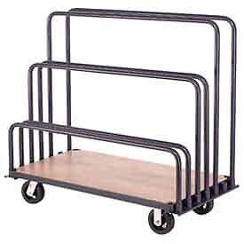 Adjustable Mobile Sheet Rack Steel w/Plywood Deck 48"L x 24"W x 36"H | eBay