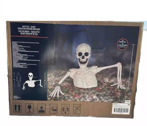 Giant Rattles the Groundbreaking Skeleton Plastic Yard Decorating Kit ...