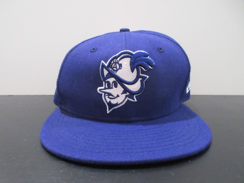 Albuquerque Dukes Hat Cap Fitted Mens 7 1/4 Blue Baseball Minor League ...