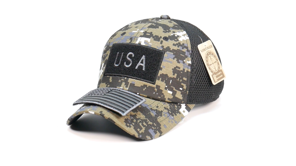 Tactical Operator Military cap USA American Flag hat Detachable Patch ...