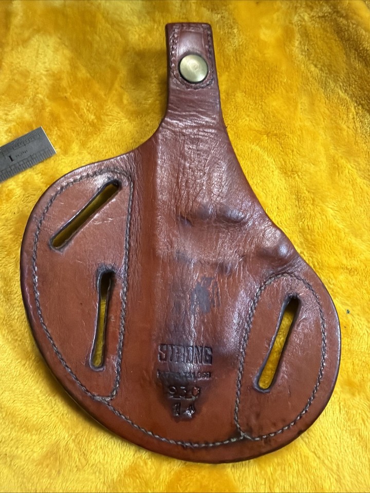 Vintage STRONG Leather Revolver Holster - Model 930 - US Patent 3,731 ...
