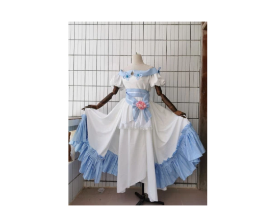 Final Fantasy XIV FF14 Spring Dress Miqo'te Cosplay Costume Outfit 3 ...