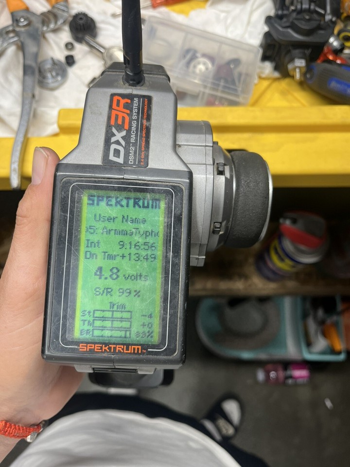 Spektrum DX3R DSM2 2.4GHz RC Racing Transmitter BAD SCROLL WHEEL Losi ...