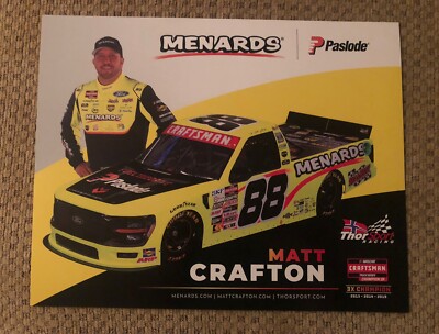 Nascar Truck Driver #88 Matt Crafton Paslode 2024 Postcard | eBay