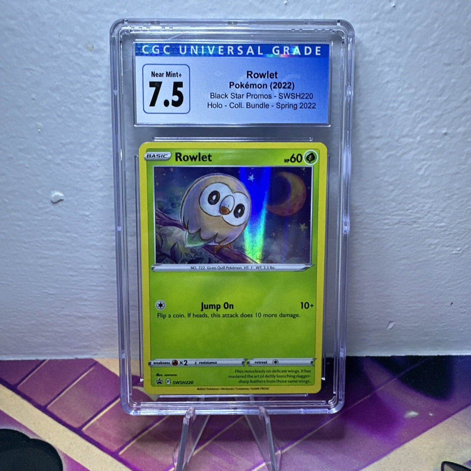 CGC 7.5 Rowlet Pokemon 2022 Black Star Promos SWSH220 Holo | eBay