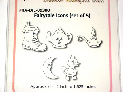 FRANTIC STAMPER - "FAIRYTALE ICONS" (SET OF 5 DIES) FRA9300 CARDS ...