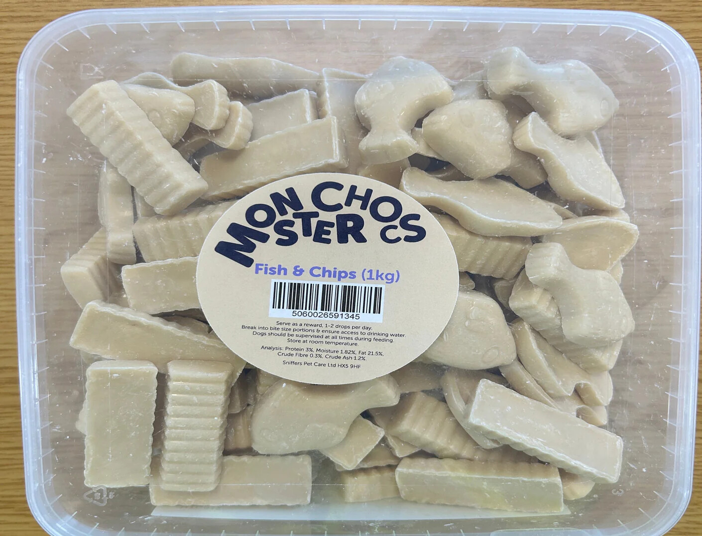 Monster Chocs Dog Safe Chocolate Training Treats For Dogs 1KG Tubs ...