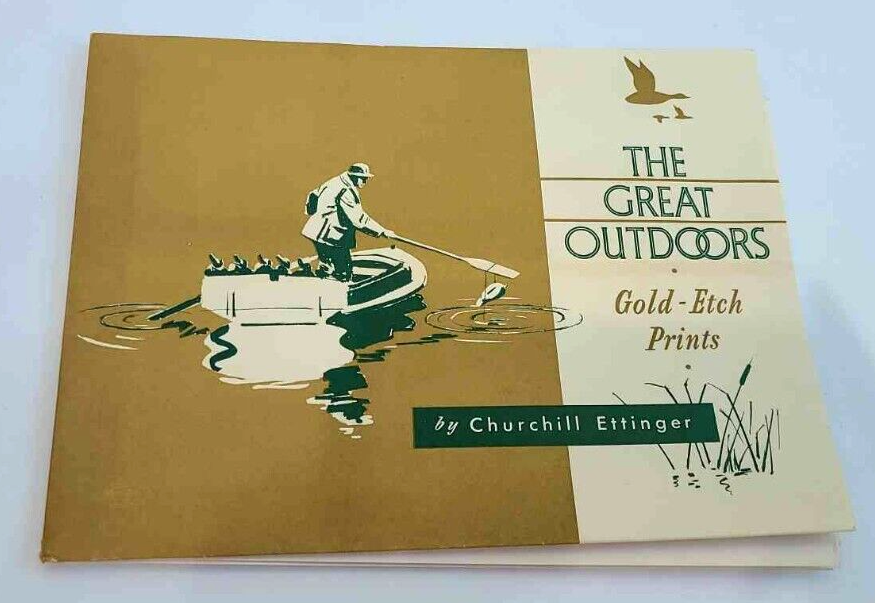 The Great Outdoors Gold-Etch Prints Churchill Ettinger Trout, Duck ...