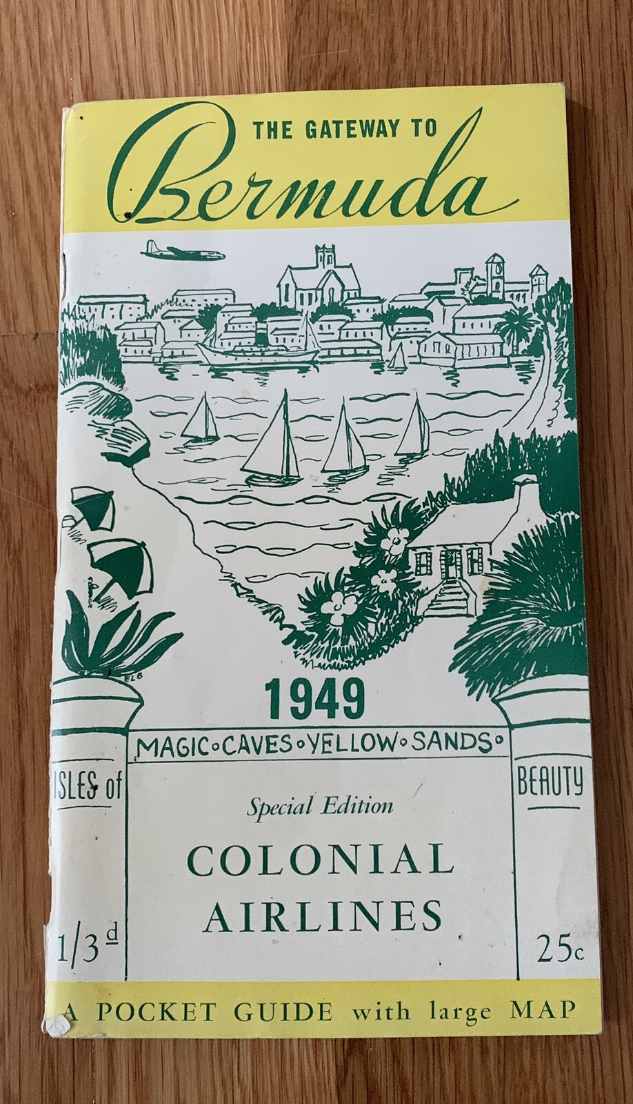 1949 THE GATEWAY TO BERMUDA BROCHURE W/ FOLD OUT MAP | eBay