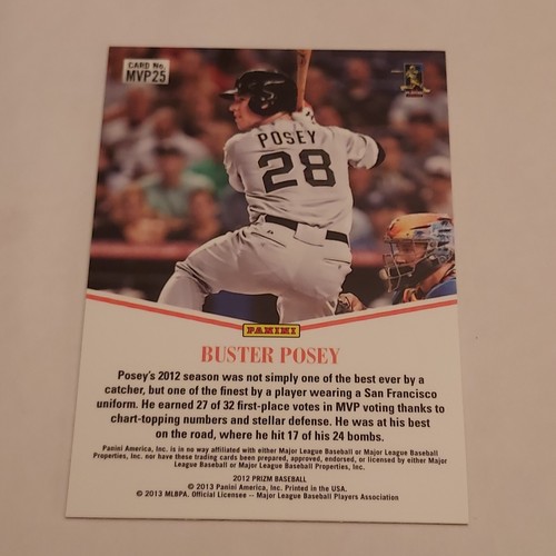 2012 Panini Prizm - Team MVP Prizms #MVP25 Buster Posey | eBay