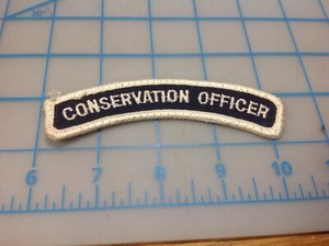 Vintage CONSERVATION OFFICER Embroidered Patch | eBay