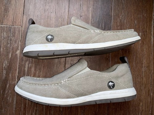 Margaritaville Footwear Men S Marina Canvas Boat Shoe