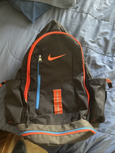 Nike KD Elite Backpack Black Orange Blue Durable Sports Bag School Gym ...