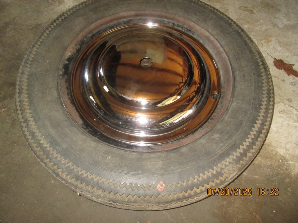 Harley Knucklehead Panhead Flathead EL Chrome Front & Rear Wheel Covers ...