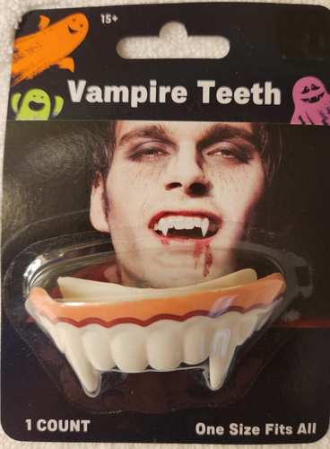 Vampire Teeth Top Adult Costume Accessory Flexible Reusable Comfortable ...