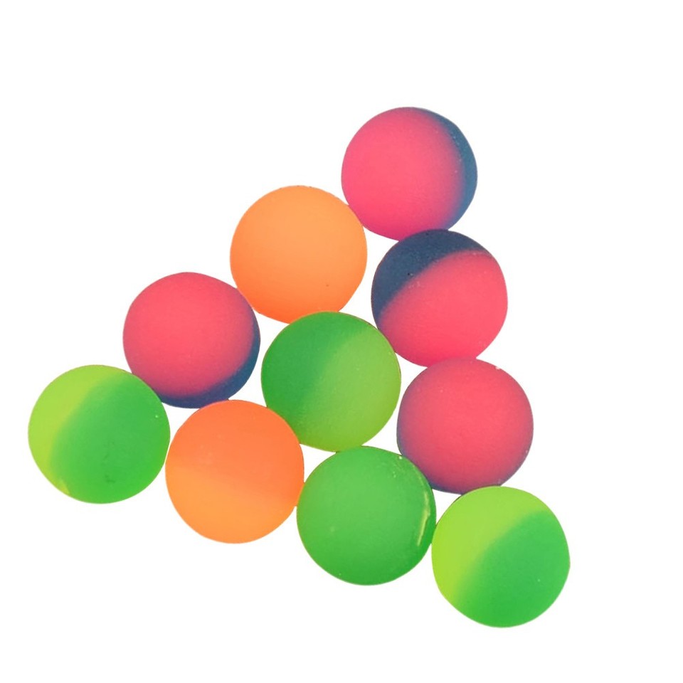 35Pcs 32mm Bouncing Ball Double Colors Machine Ball Dull Polish Kids ...