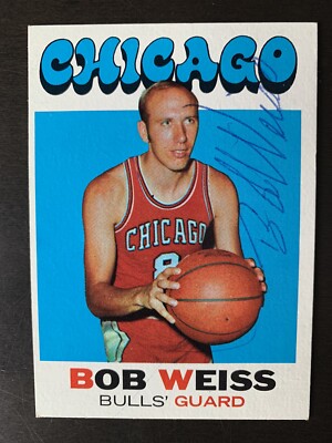 1971-72 Topps Basketball #128 Bob Weiss - Autographed - Very Good | eBay