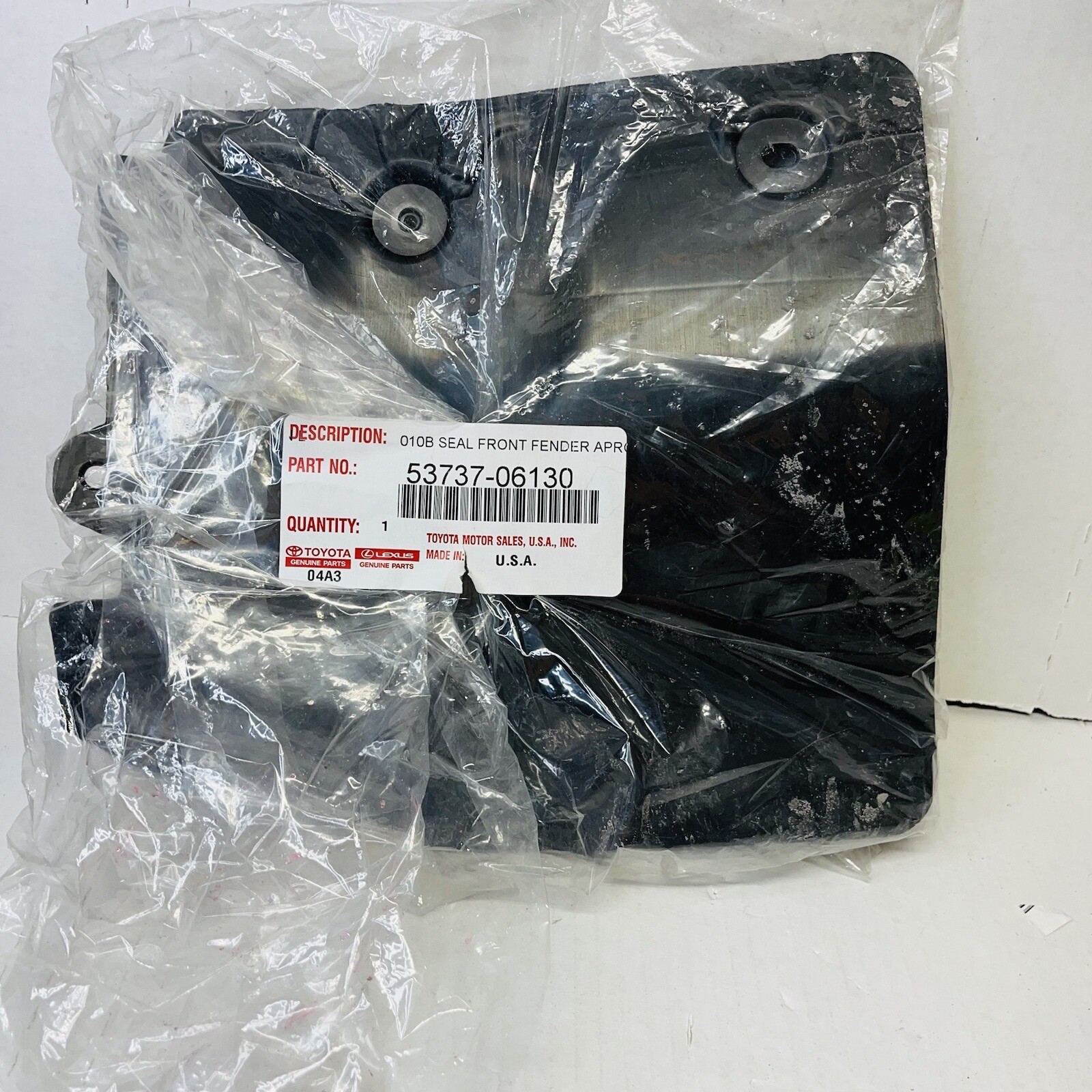 2018-2023 TOYOTA CAMRY FRONT LEFT FENDER APRON SEAL 53737-06130 NEW OEM ...