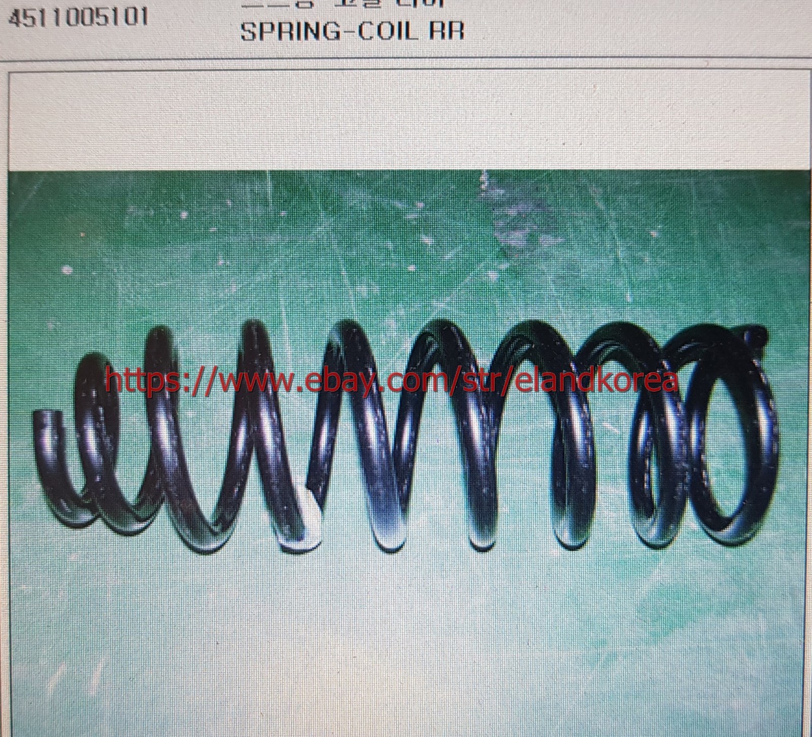 Genuine REAR COIL SPRING for Ssangyong MUSSO 93~05 #4511005101 by ...