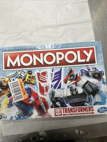 Monopoly New Transformers Edition Board Game 2-6 Players 8+ Factory ...