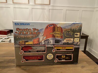 Bachmann HO Scale Santa Fe Flyer Train Set W/ Track Controller # 00647 ...