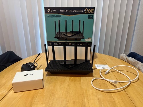 Tp-Link Archer AXE75 AXE5400 4 Port Tri-Band 6 Stream Wi Fi 6E Router ...