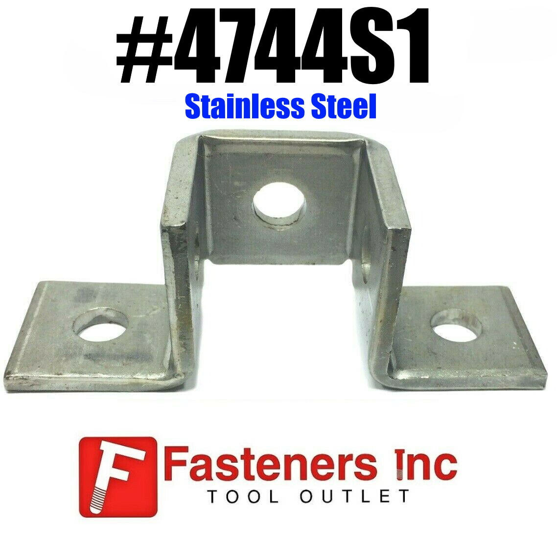 (#4744S1) P2345 Stainless Steel 5-Hole Wing Fitting for Unistrut (Qty 3 ...