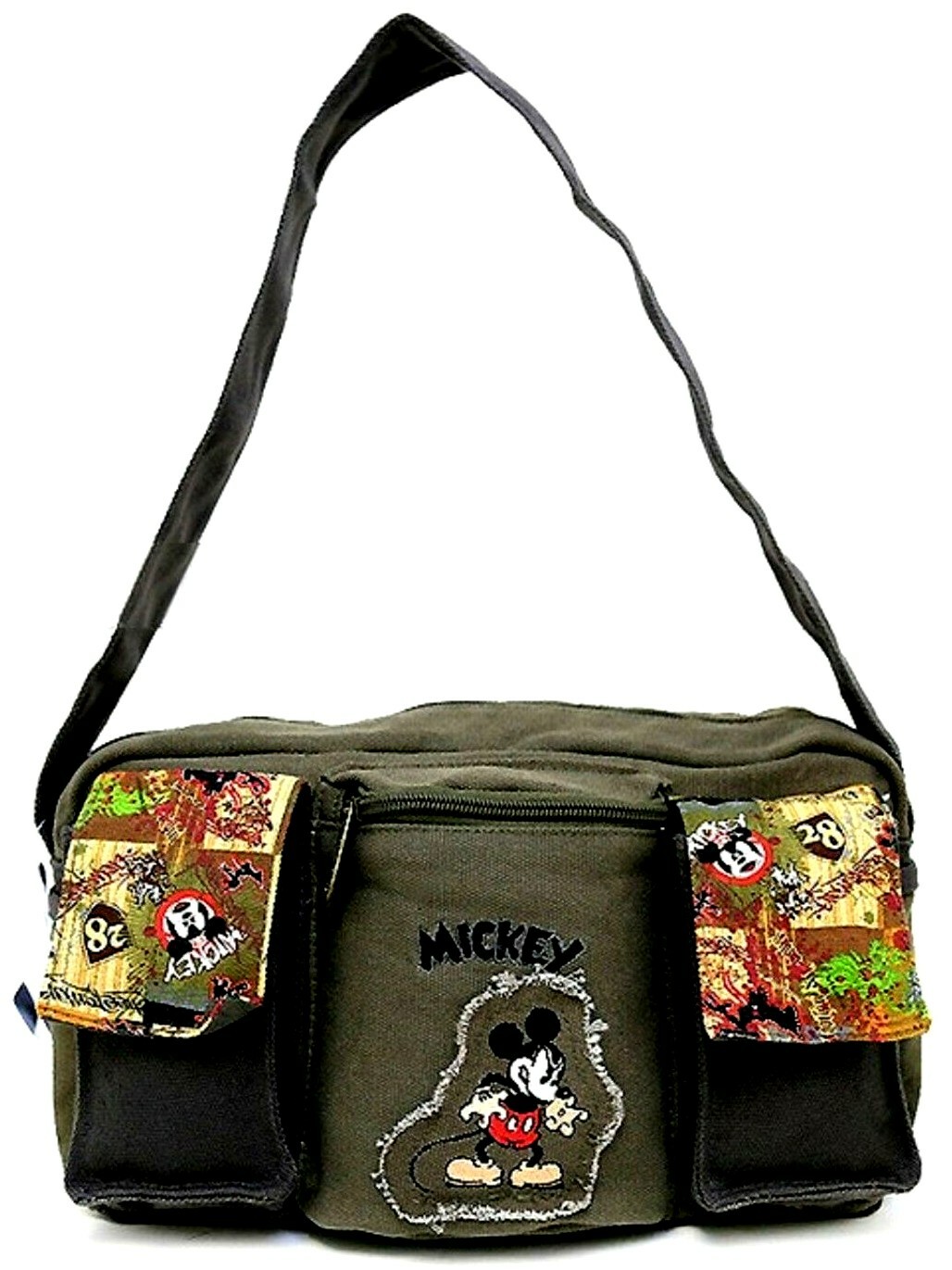 Mickey Mouse Shoulder Bag Purse 11.5" Lx7.5" H x 4" W Multi Compartment ...