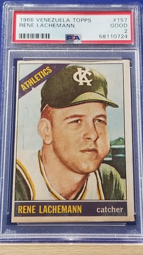Rene Lachemann - 1966 Venezuela Topps #157 PSA 2 | eBay