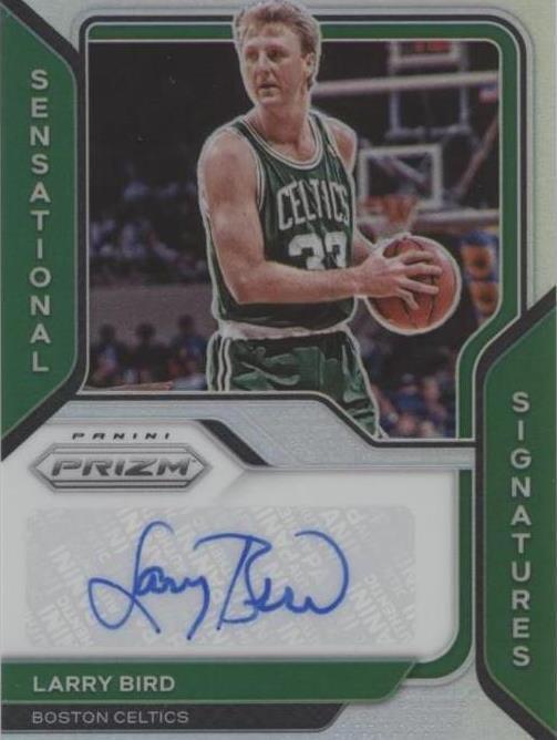 2020-21 Panini Prizm - Sensational Signatures Larry Bird #SS-LBI Silver ...