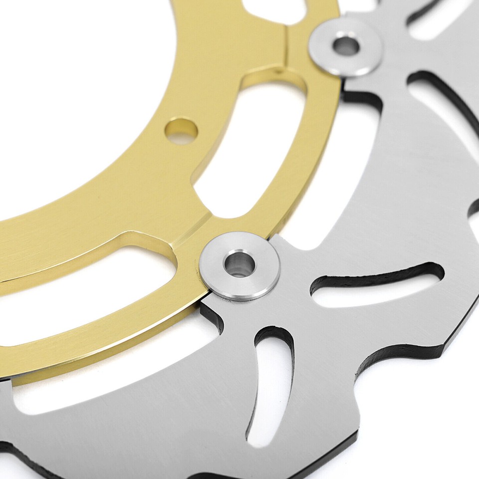Gold Front Rear Brake Rotors for Yamaha YZF R6 2017-2024 YZF R1 1000 ...