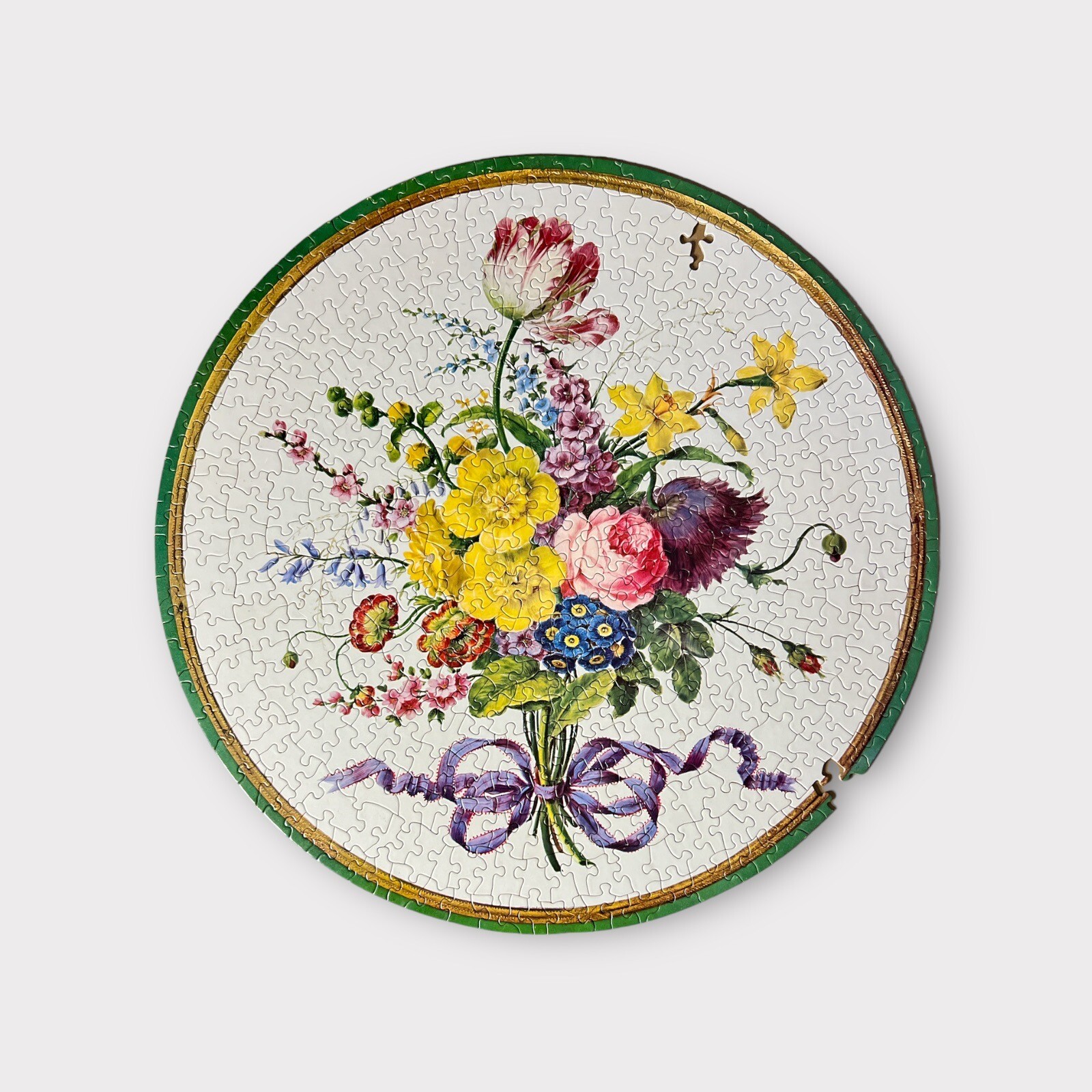 Vintage 1965 Springbok Circular Puzzle BOUQUET OF FLOWERS 500+pcs ...