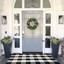 Buffalo Check Accent Layering Rug Front Door Mat Black White Checkered ...
