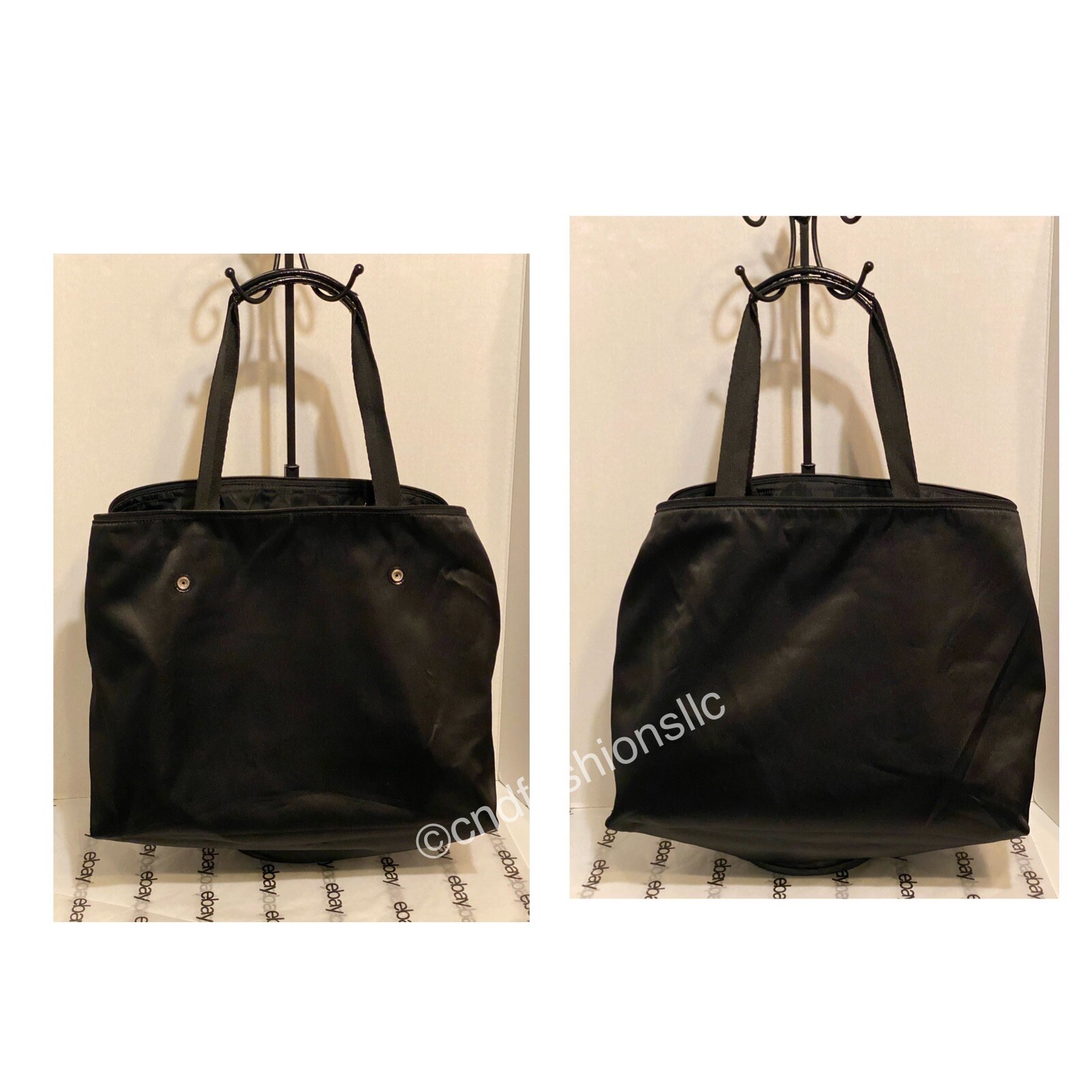 Coach Large Black Getaway PACKABLE Travel Weekender Tote + Cosmetic Bag ...