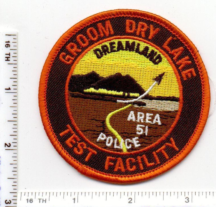 AREA 51 - Groom Dry Lake Test Facility "Dreamleand Police" - Novelty ...
